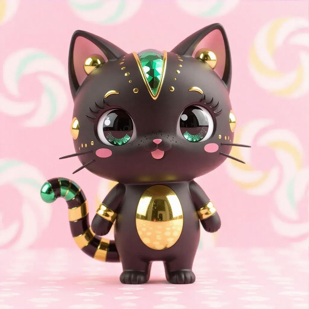 AI-Generated Candy Character & Attacat Images/Videos | Black-Grey Gold ...