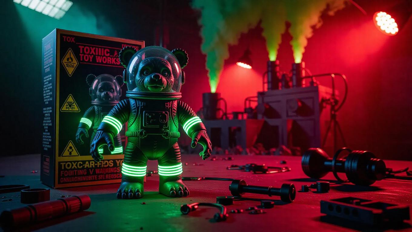 A limited-edition zombie astronaut bear toy stands out with bulky limbs ...