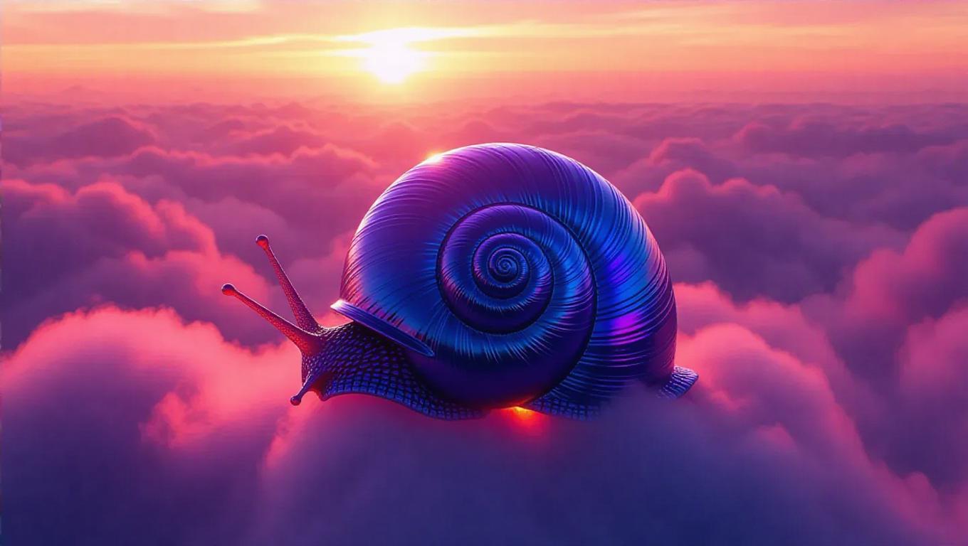 Drifting languidly across a wispy, cotton-candy sky, a behemoth ...